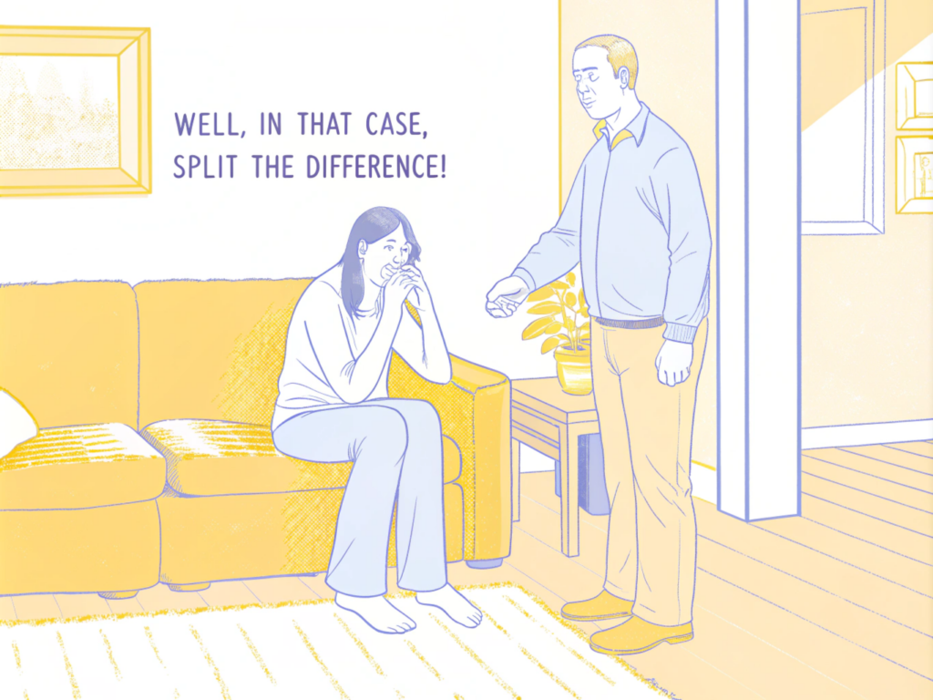 "Split the difference" 「中間をとる」～大学入試＆日常英会話に出る英語表現の意味～【動画で覚える英会話フレーズ ...